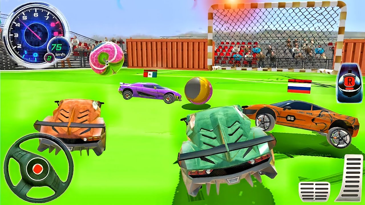 Impossible Stunt Car Tracks 3D - Rocket Car Ball Games - Football ⚽️ ...