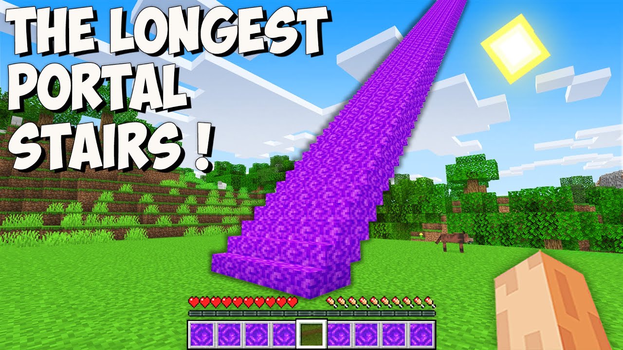 Where does THE LONGEST PORTAL STAIRS lead in Minecraft? I found THE ...