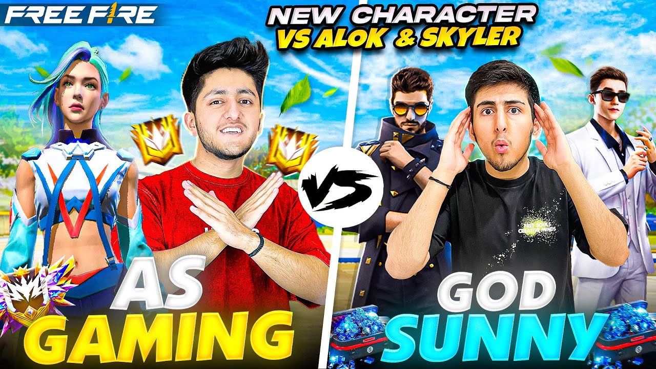 As Gaming Vs 4 Players New Character Vs Alok And Skyler 😍 Who Will Win ...