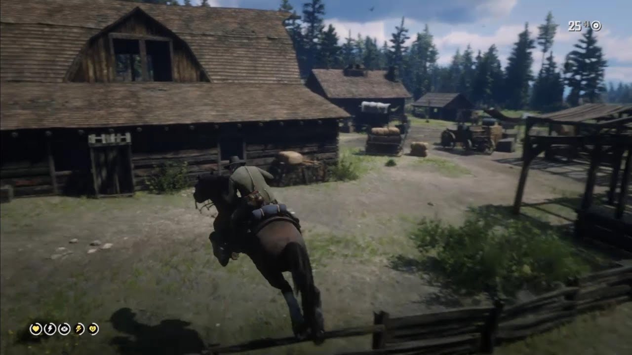 Clearing Out Hanging Dog Ranch with Dark Bay Shire Horse : Red Dead ...