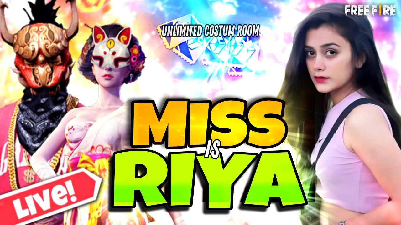 Free Fire Cute Girl Live With Team Codes | Miss Riya Is Live | Free Fire Live - YouTube