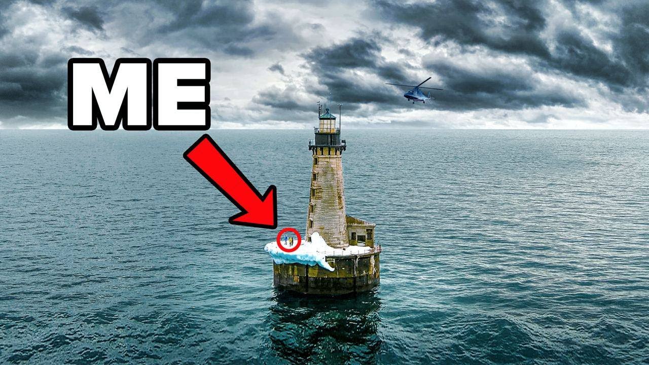 Overnight in the World's Scariest Lighthouse for 24 Hours - YouTube