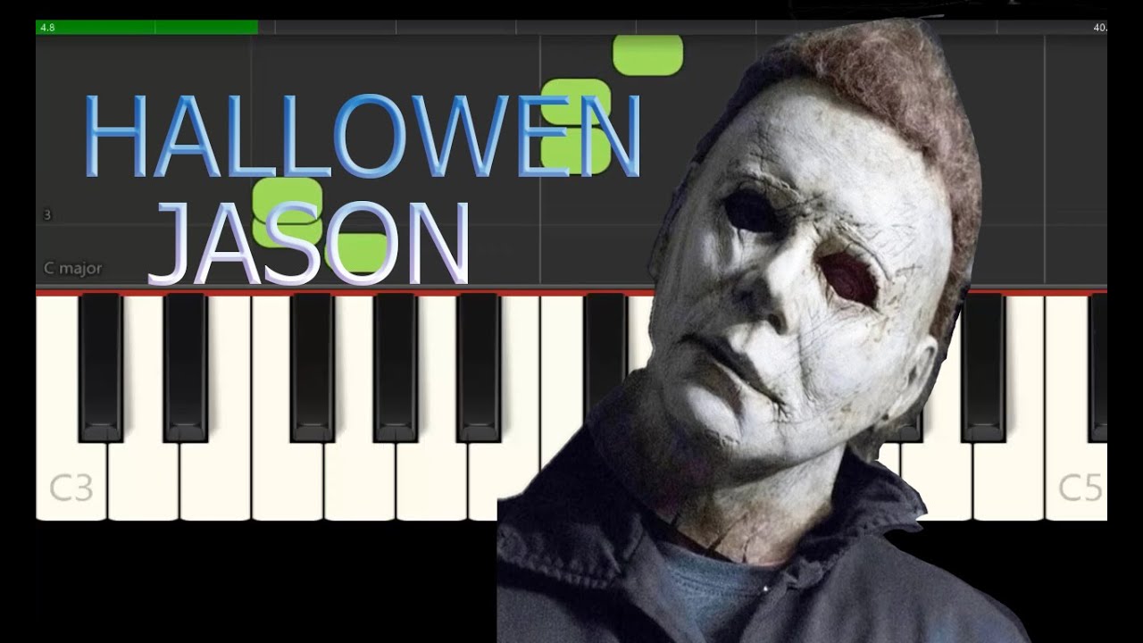 canciones faciles piano / halloween jason en piano / synthesia - YouTube