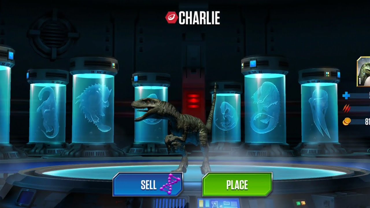 My first Legendary creature Charlie | Jurassic world: The Game | - YouTube
