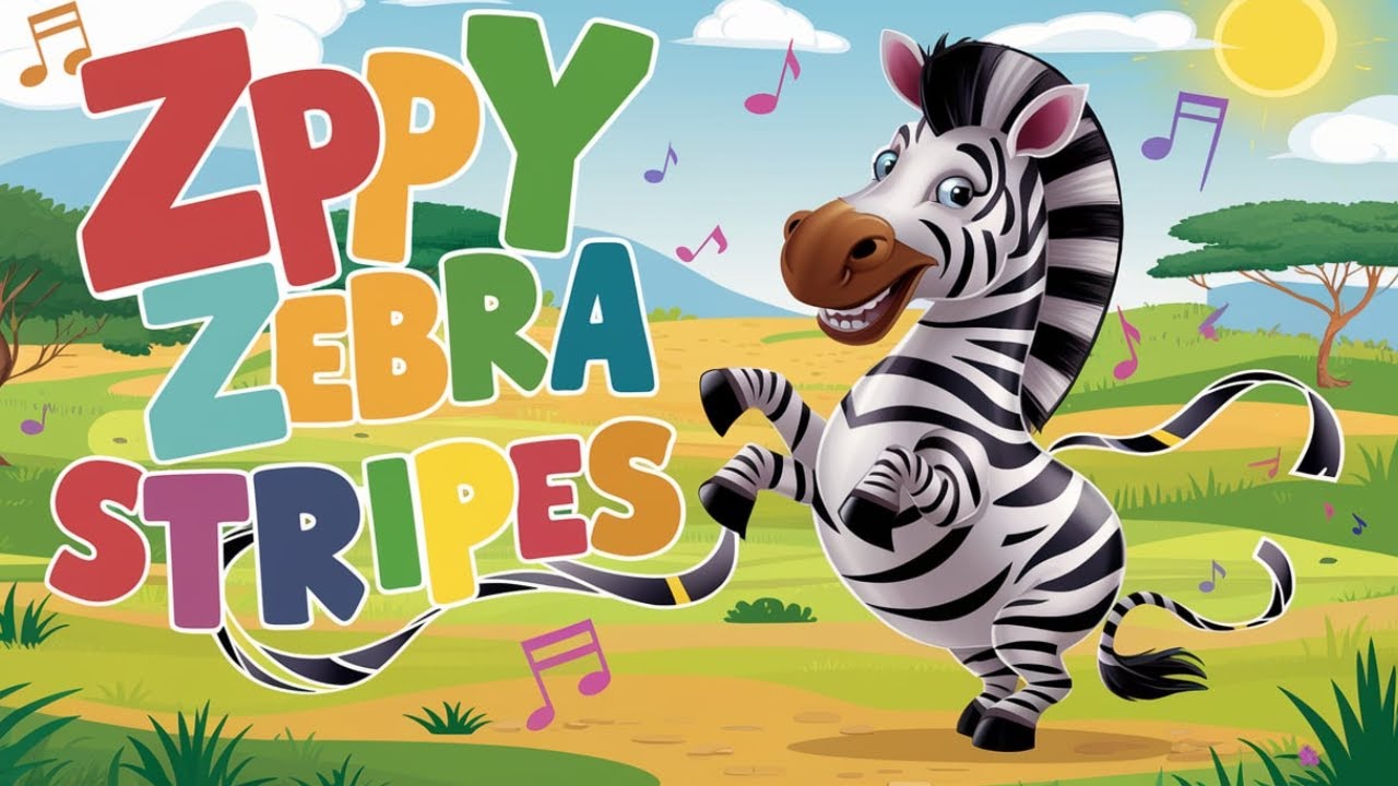 Zippy Zebra Stripes ! Nursery Rhymes Kids ! Animal Song ! Fun For Kids ...