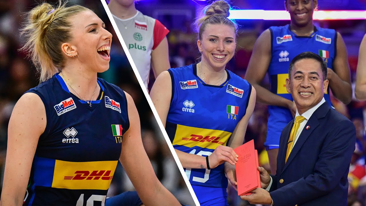 Sarah Luisa Fahr in VNL, "Best MiddleBlocker" Trophy | Volleyball ...