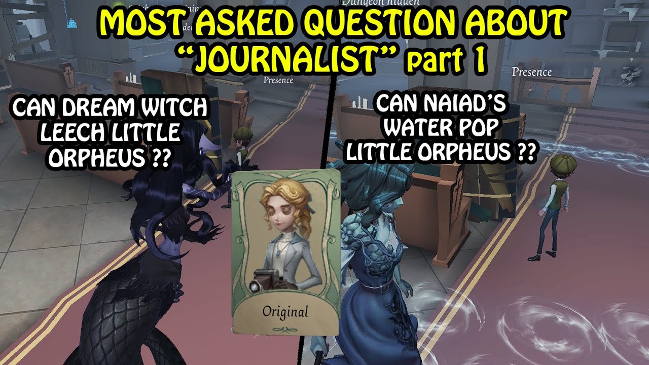 Most asked question about JOURNALIST ABILITY part 1 - Identity V - YouTube