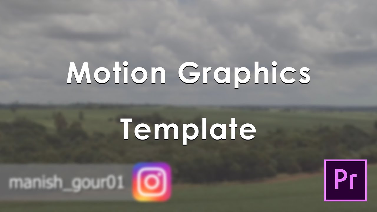 How To Create Motion Graphics Template in Premiere Pro CC - YouTube