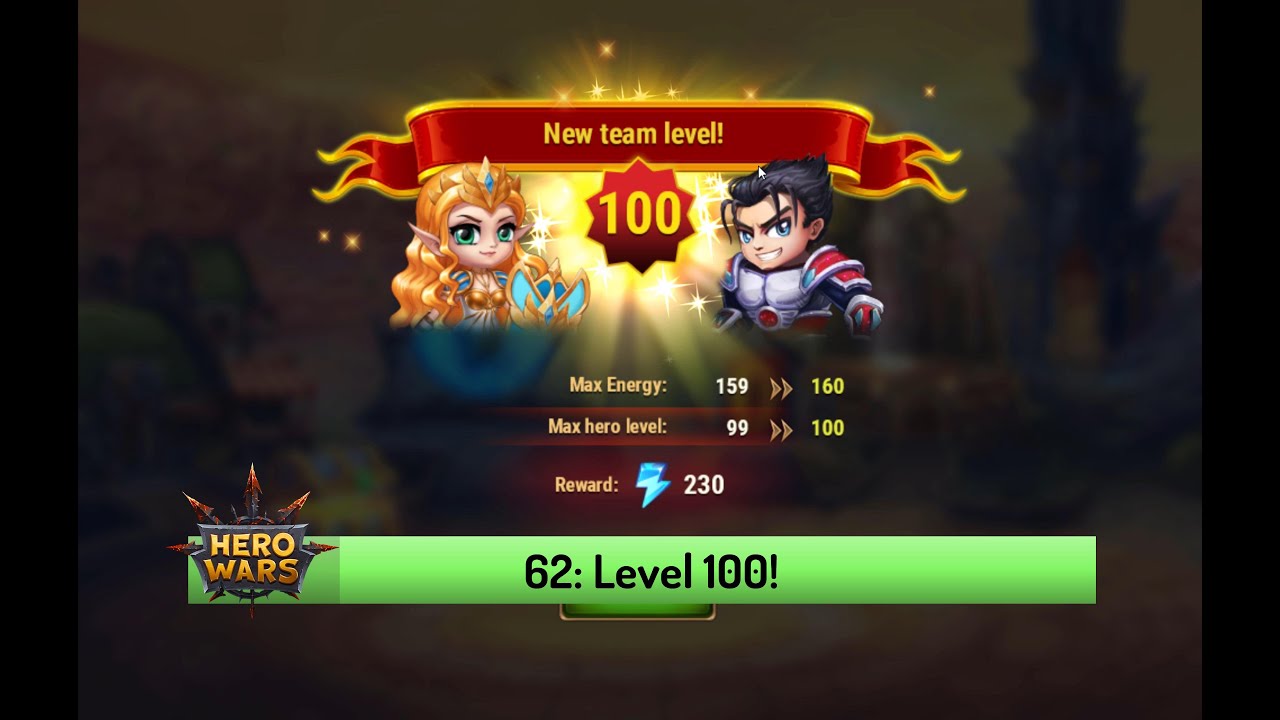 Let's Play Hero Wars 62: Level 100! Now I Can Finally Max Out My Glyphs ...