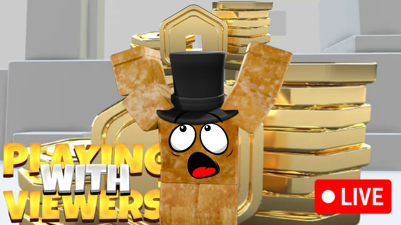 I HAVE NO ROBUX :( 🔴LIVE!🔴 - YouTube