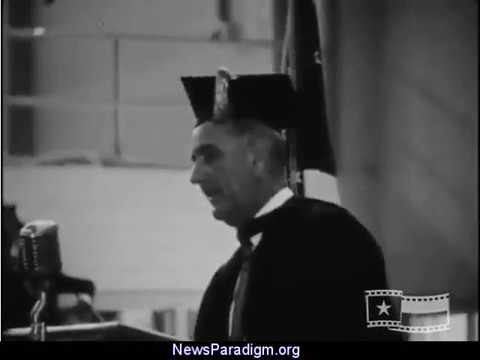 LBJ Predicts Weather Control by Cloud Layer and Satellite 1962 - YouTube