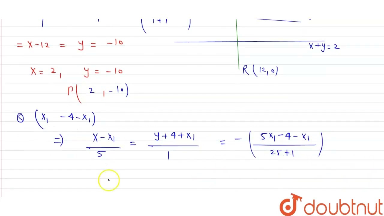 Let P Be The Foot Of Perpendicular Drawn From A Point Q On The Line nx Let P Be The Foot Of Perpendicular Drawn From A Point Q On The Line nx