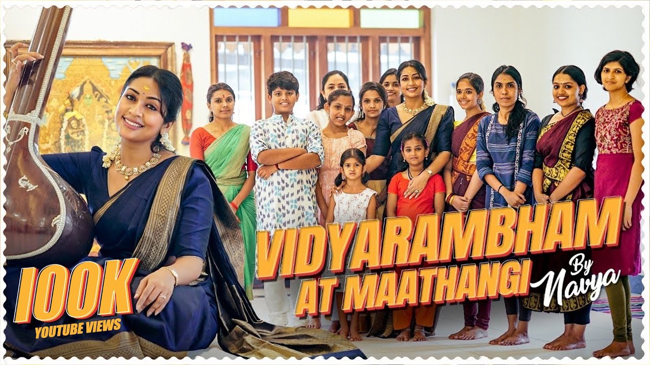 Vidhyarambham 2022 Special at Maathangi School of Dance by Navya Nair ...