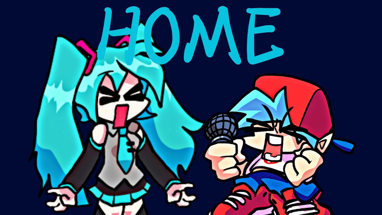 FNF HOME But Miku Sings It - YouTube