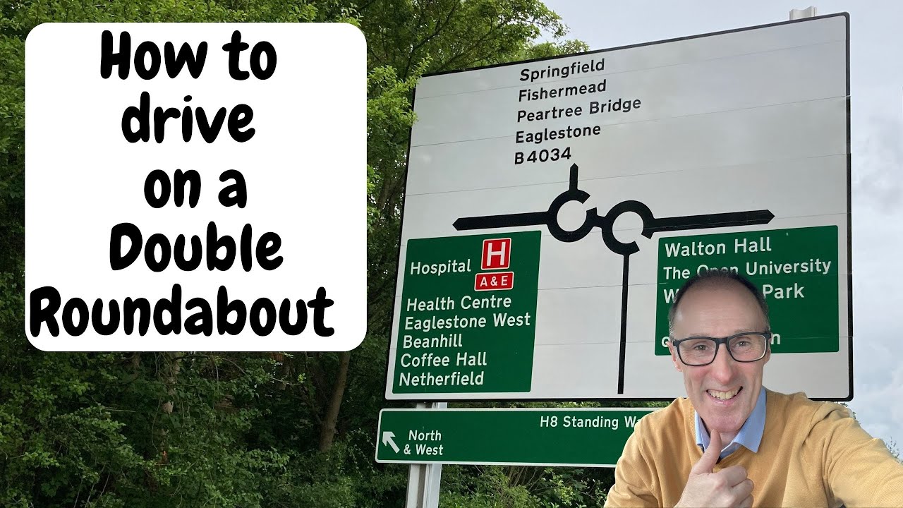 Double Roundabout Next To Hospital In Milton Keynes - YouTube