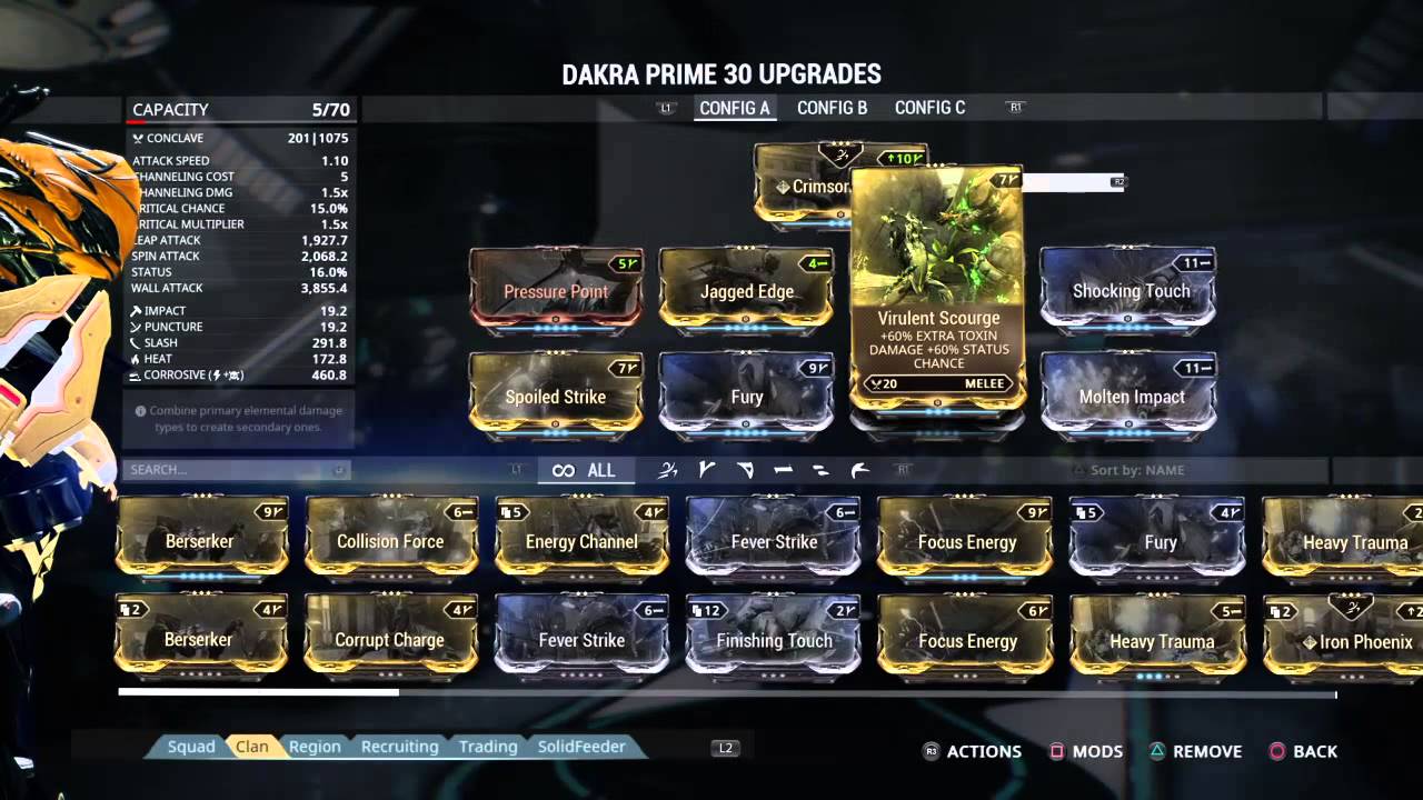 Warframe Dakra Prime build 0 Forma - YouTube