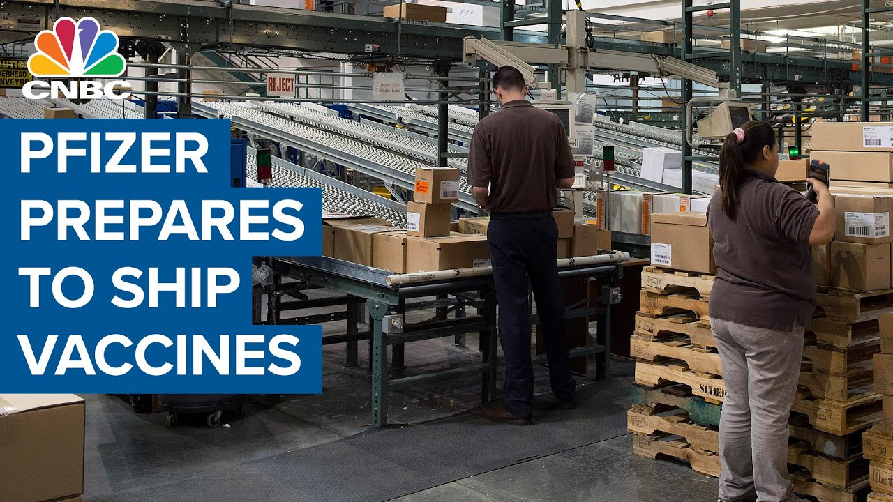 Pfizer factory prepares to ship vaccine nationwide - YouTube