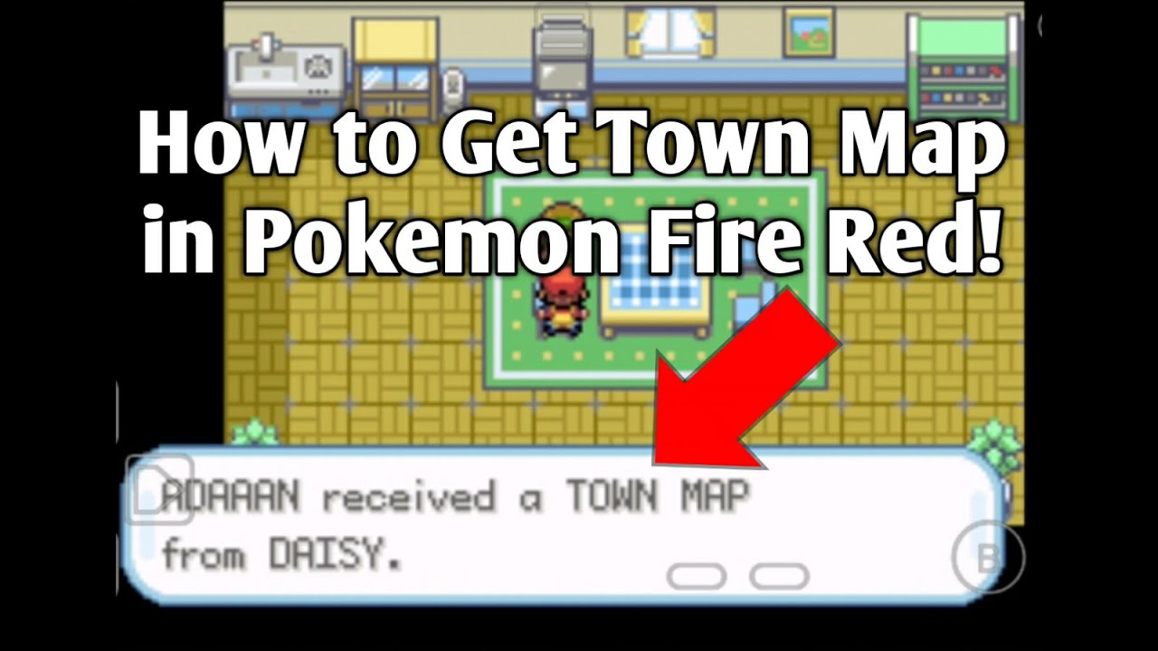 Pokemon Fire Red Walkthrough Part 1 - How to Get Town Map - YouTube