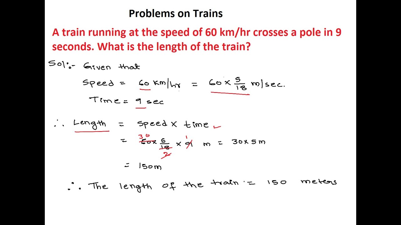 Problems on Trains 1 | Numerical Ability-Problems on Trains ...