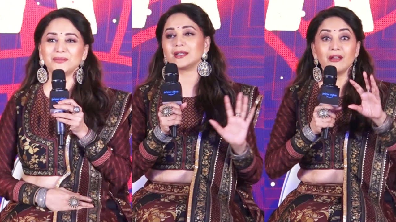 Madhuri Dixit super excited for her movie 'Maja Maa' at the trailer ...
