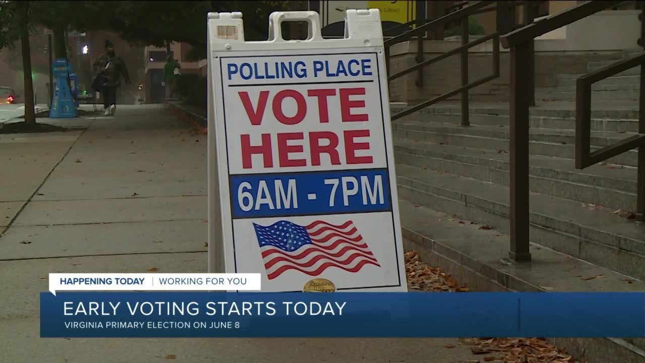 Early voting opens in Virginia for primary election June 8 - YouTube