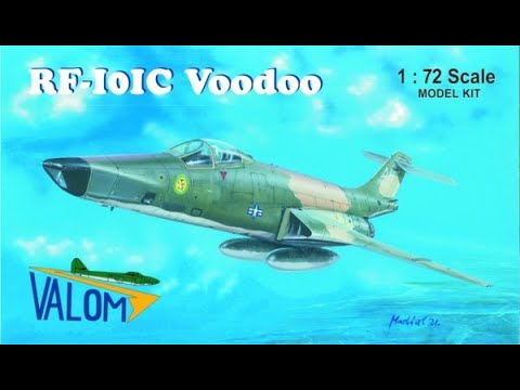RF-101C Voodoo 1/72 Valom Model kit video Review - YouTube