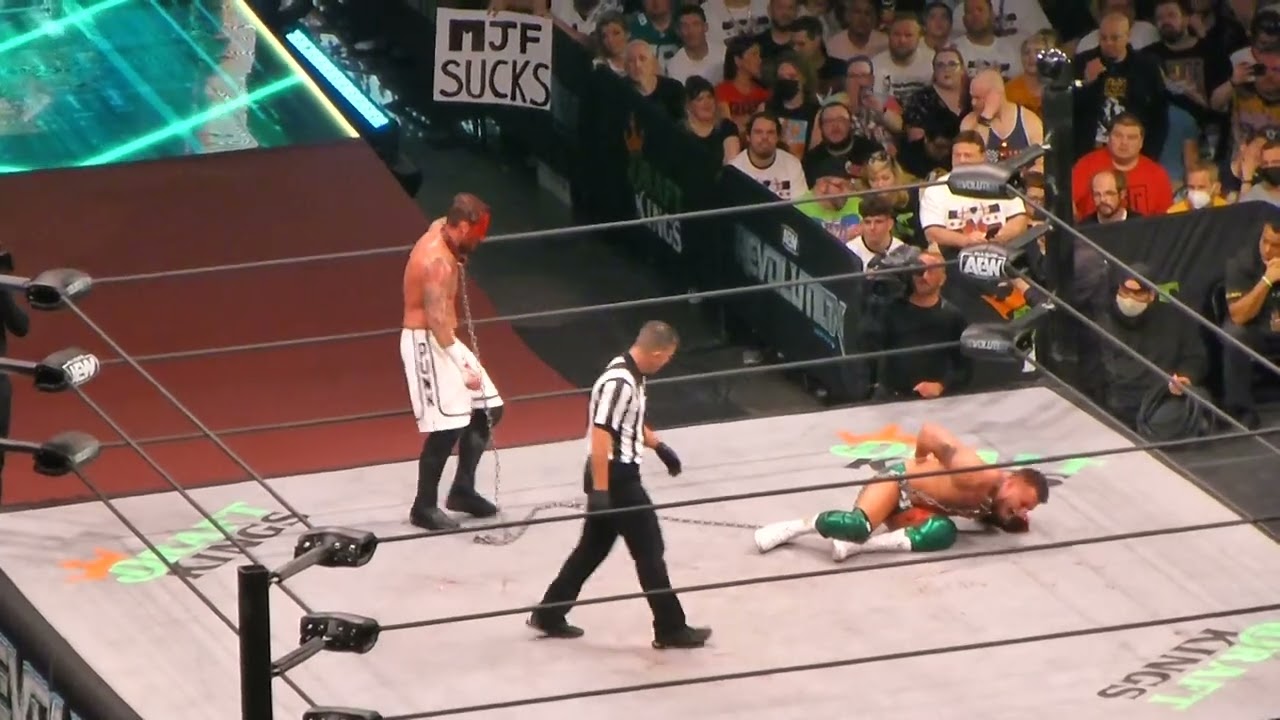 CM Punk vs MJF (Part 1) at AEW Revolution 2022 - YouTube