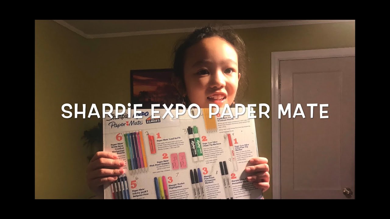 SHARPIE EXPO PAPER MATE Sophia reviews - YouTube
