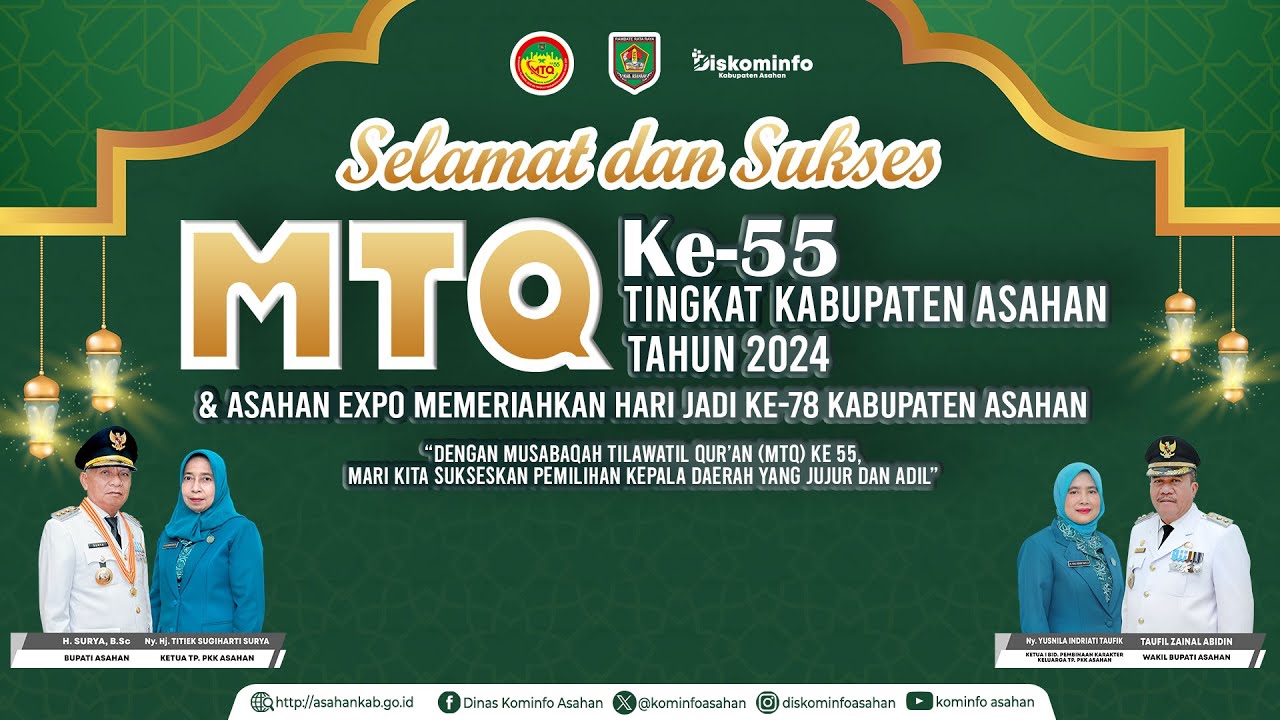 PENUTUPAN MUSABAQOH TILAWATIL QUR'AN (MTQ) KE-55 TINGKAT KABUPATEN ...