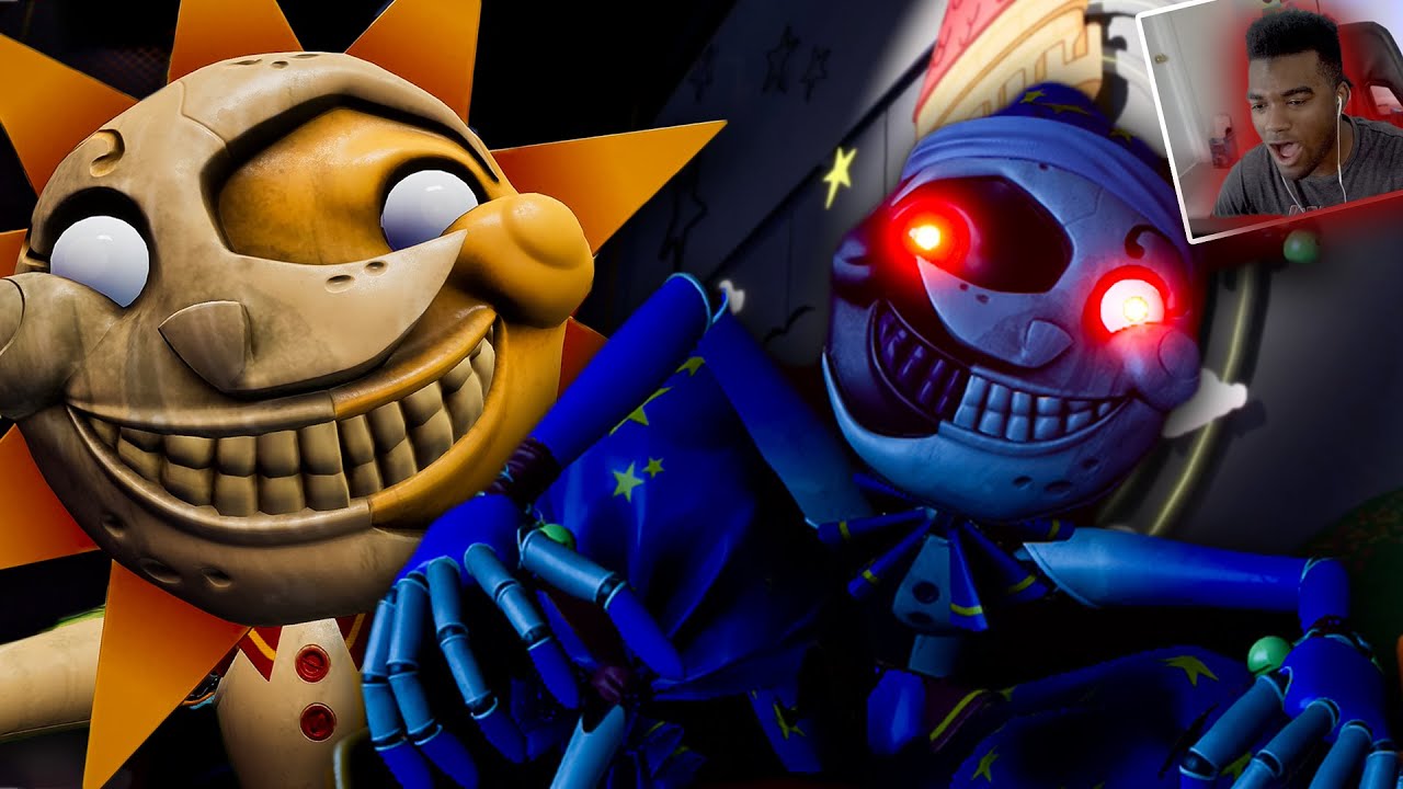 SUN AND MOON NEW ANIMATRONICS [FNAF SECURITY BREACH Part 2] - YouTube