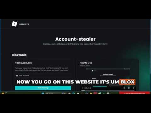 how to hack into any roblox account - YouTube