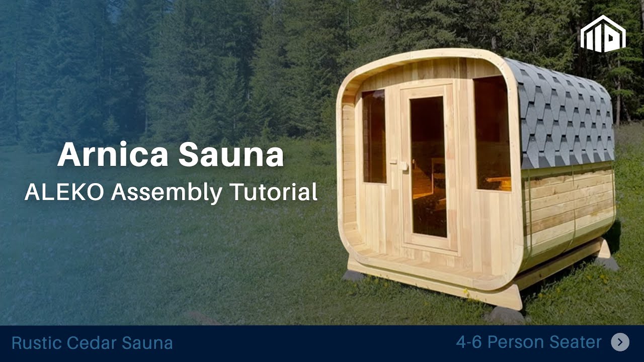 Assembly Video - ALEKO Rustic Cedar Cube Sauna - YouTube