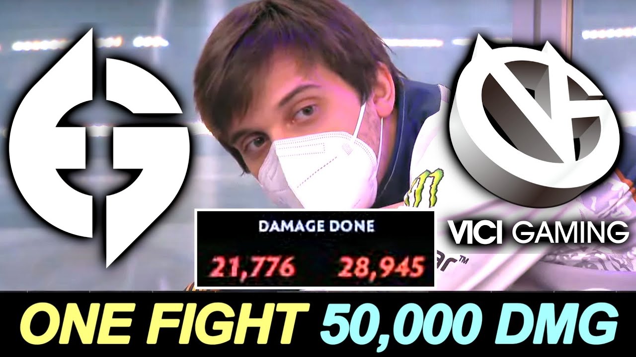EG vs VG Game 2 (EPIC) 50,000 Damage Done in One Fight! TI10 Main Event ...
