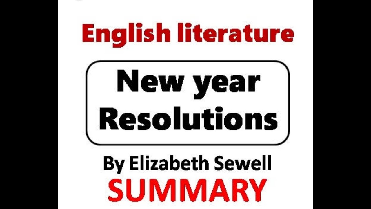 New Year Resolution poem by Elizabeth Sewell - YouTube