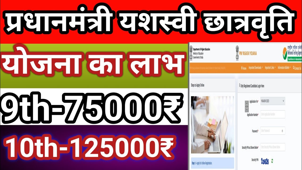 Pradhan Mantri Yashasvi Yojana 2023 Pm Yasasvi Scholarship Yojana