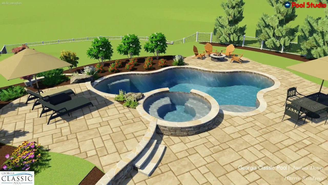 Pool Studio - 3D Swimming Pool Design Software - YouTube