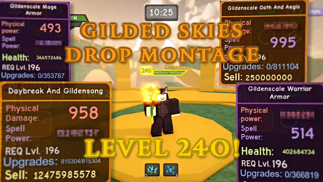 ROBLOX Dungeon Quest // Best Drops & Pots From Gilded Skies! // My ...