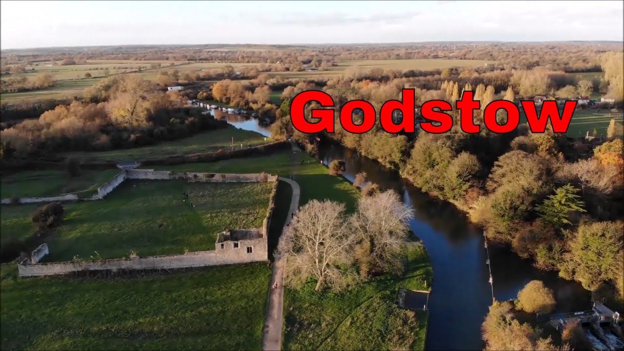 - Drone Flying - Godstow Abbey and Lock at Godstow, England - DJI Mavic ...