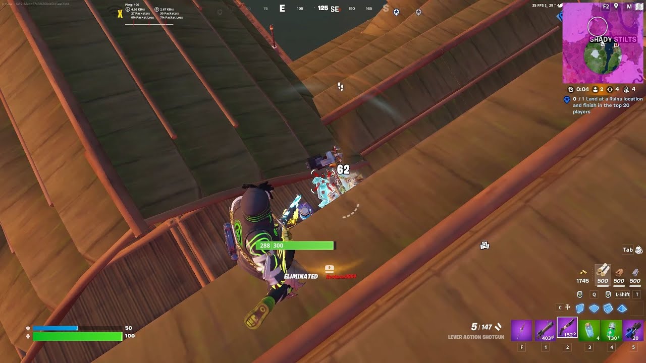 BAD LUCK ON FORTNITE C4 S3 LOW FPS FUN GAMEPLAY IN GT710 - YouTube