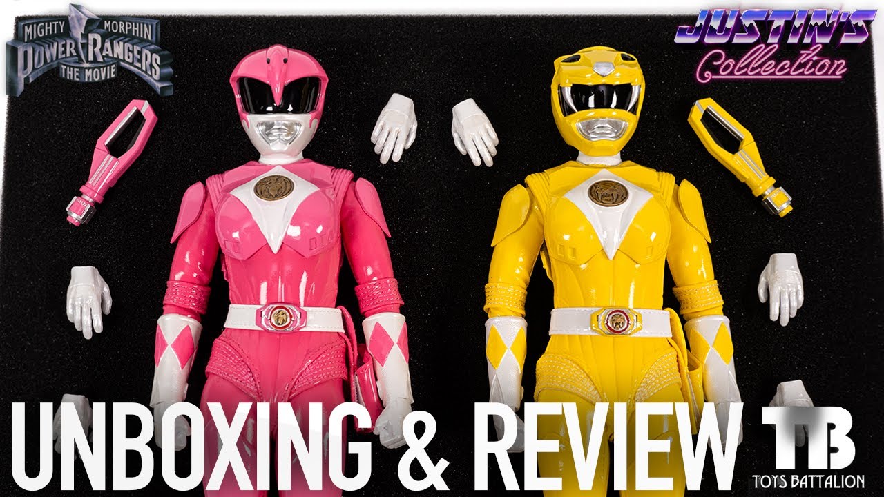 Mighty Morphin Power Rangers Movie Pink & Yellow Rangers 1/6 Scale ...