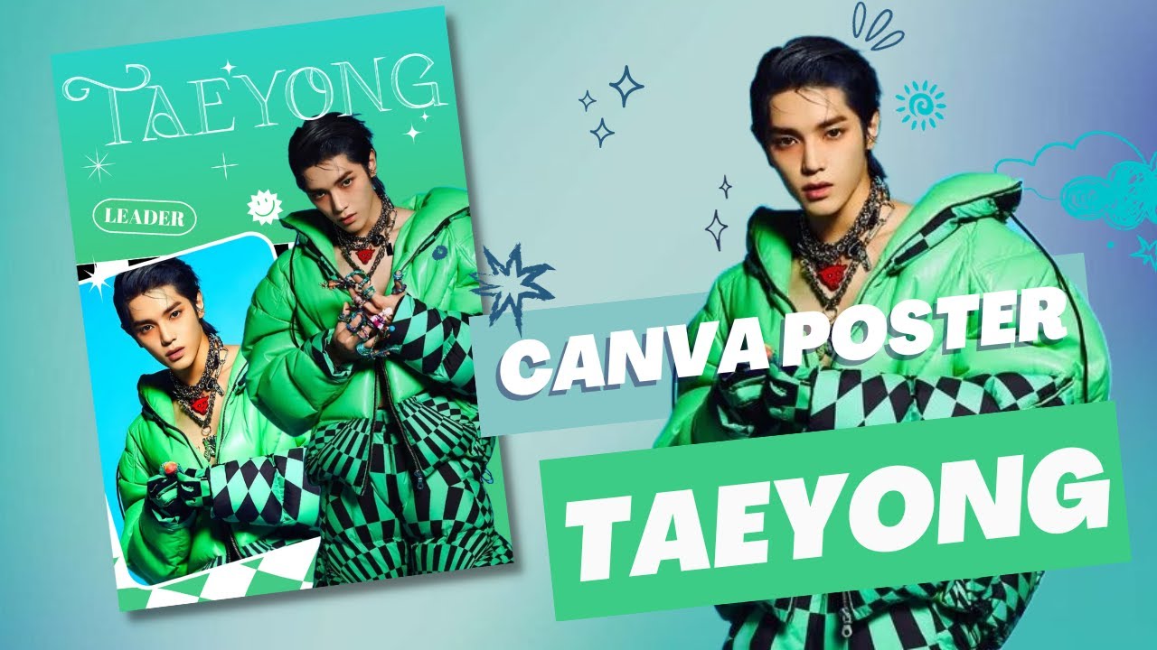 NCT Taeyong Canva Aesthetic Kpop Poster - YouTube