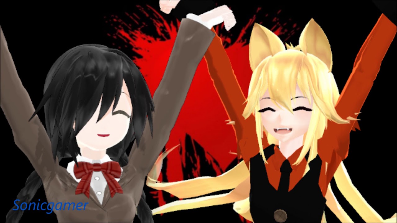 [MMD x Mogeko Castle][DL]OverTime-♥Moge-ko x Yonaka♥(Mogaka) - YouTube