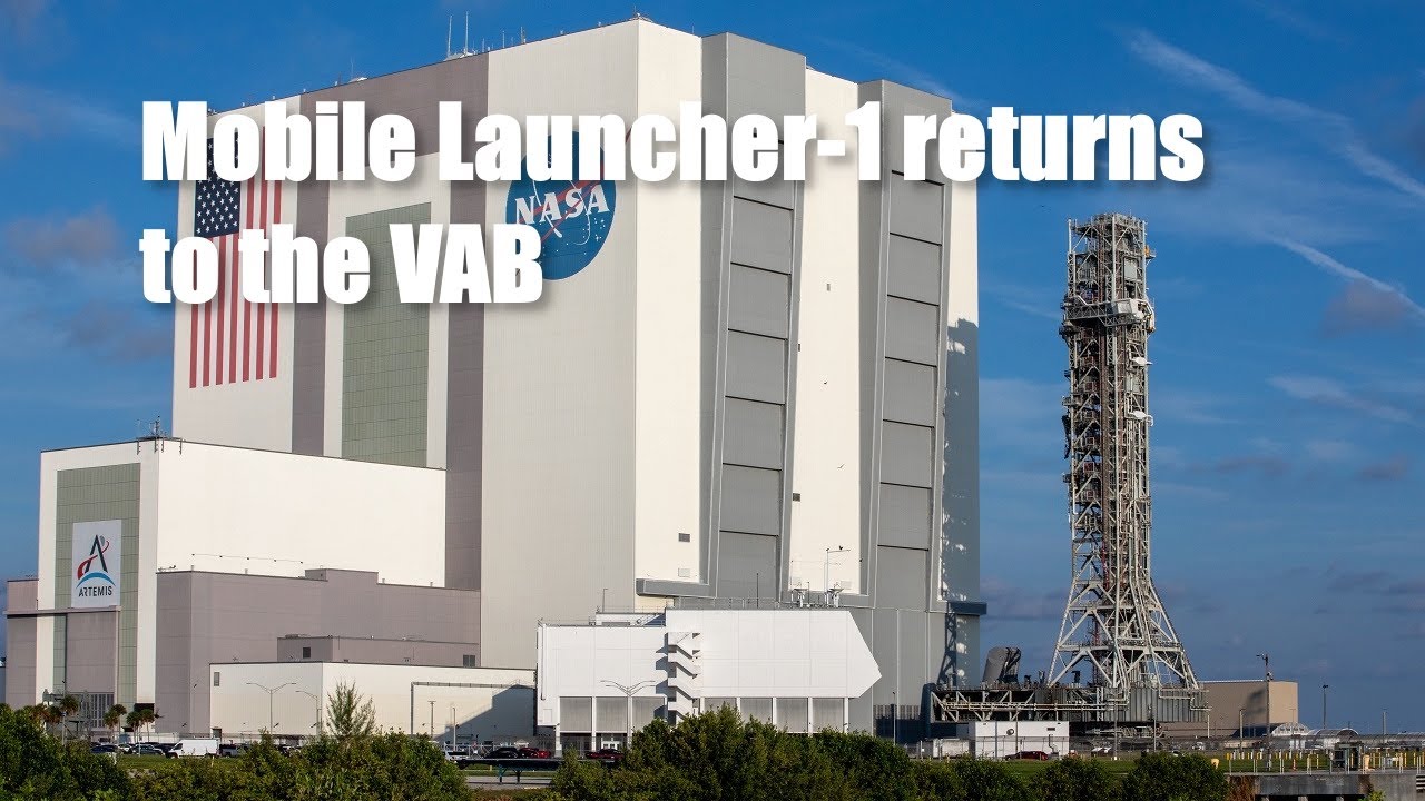 Mobile Launcher for Artemis II back in the VAB, but SLS stacking ...