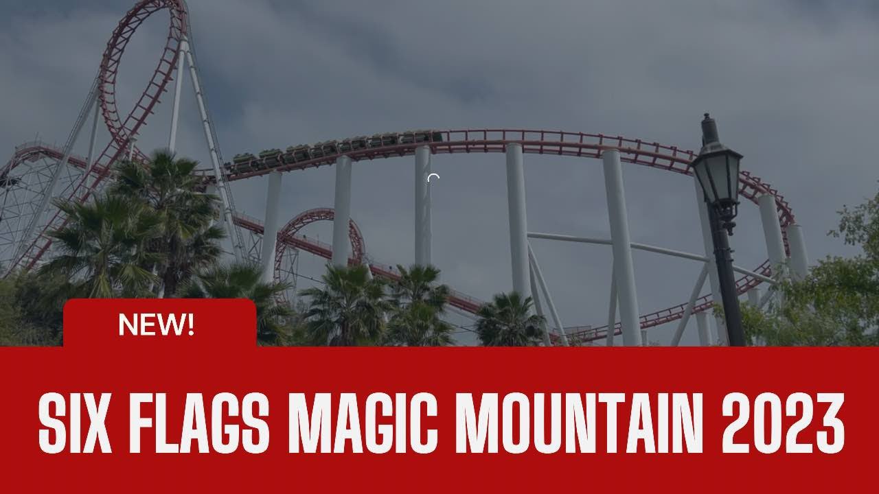 Short look at our Six Flags trip! New stuff! Six Flag Los Angeles - YouTube