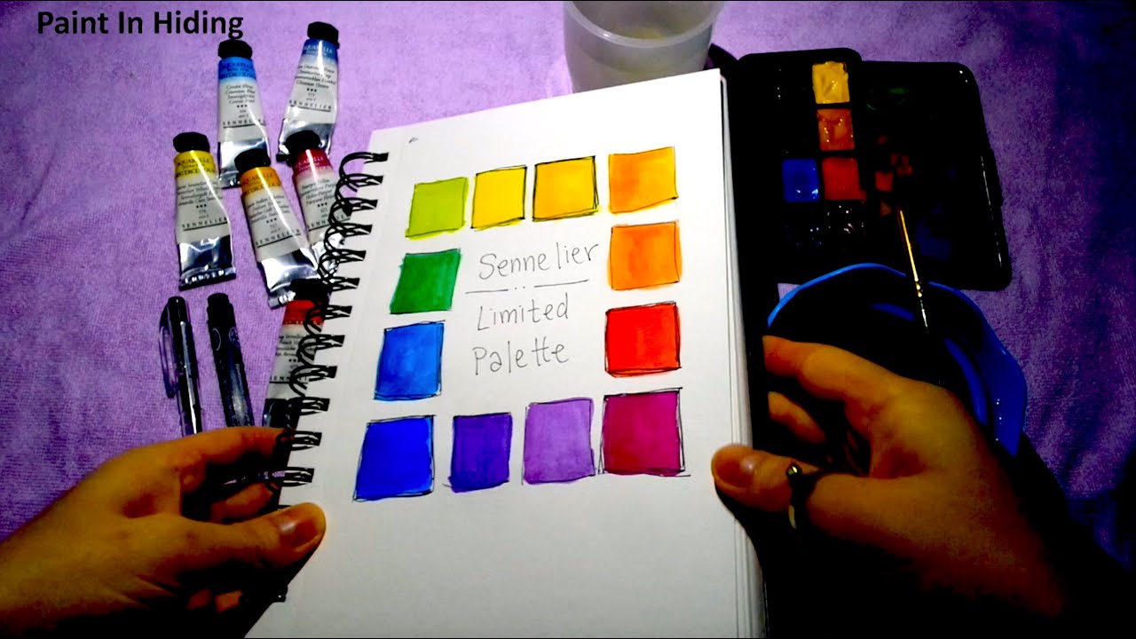 Sennelier Watercolor - Split Primary Limited Palette - YouTube