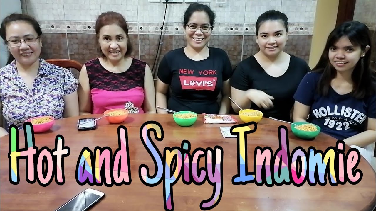 Eating Hot and Spicy Indomie Challenge with friends - YouTube