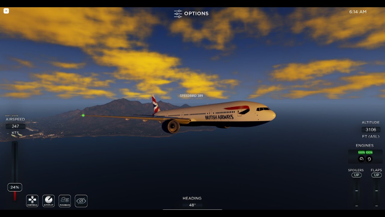 Project Flight | Boeing 777 British Airways | Full flight Gran Canaria ...