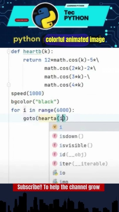 colorful animated image 🐢 #python #pythonshorts #coding #viralshorts #viralshortsvideos - YouTube