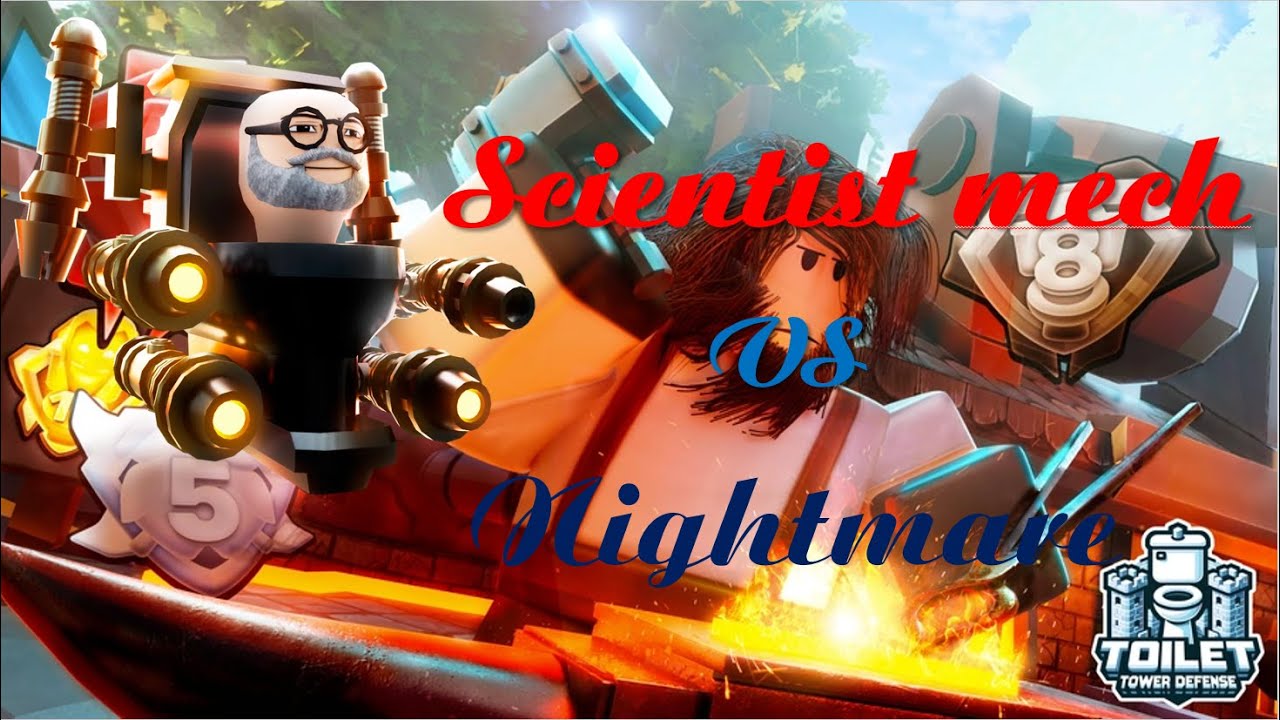 [Ep 73 part 1 toilet tower defense] Using new Scientist mech solo ...
