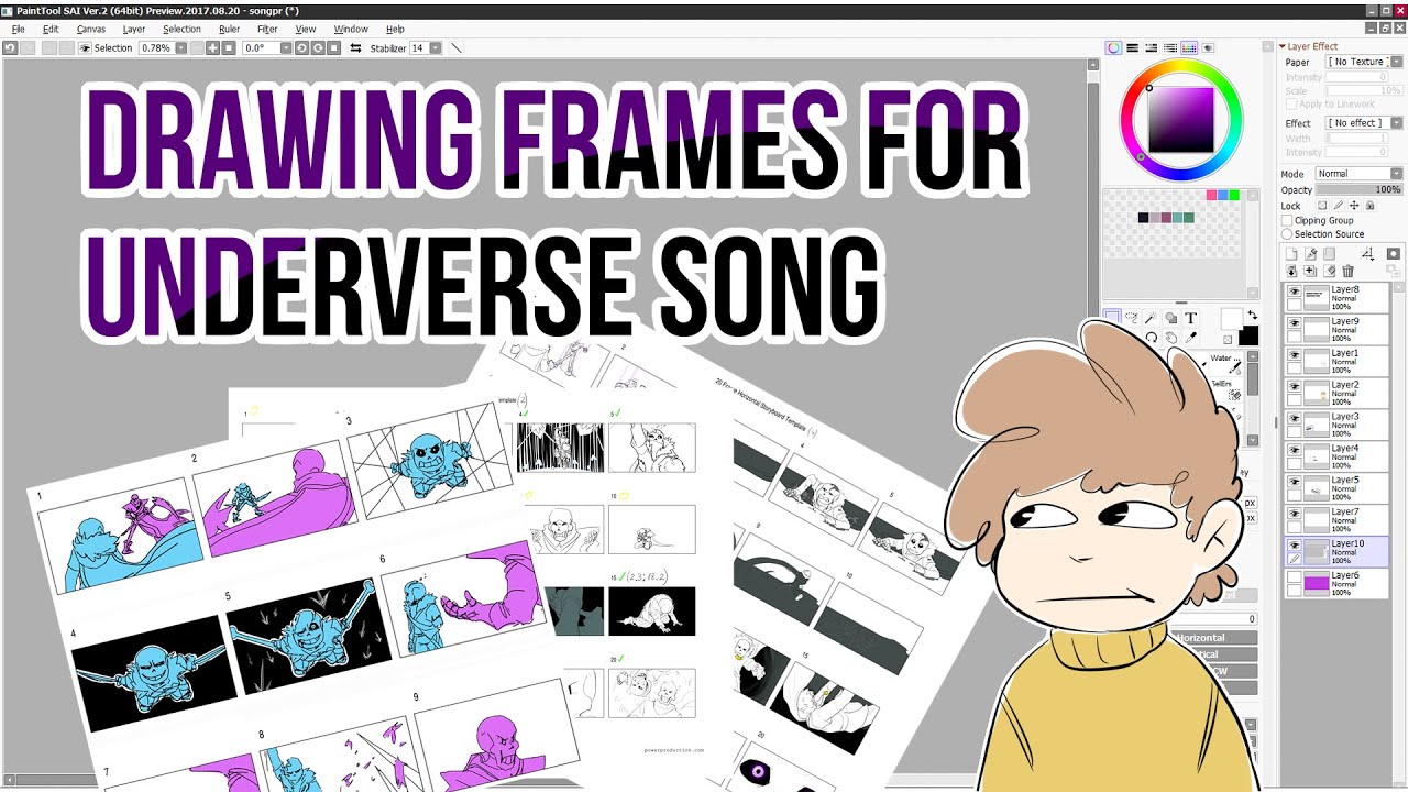 Drawing frames for Underverse Song ft. really cool ppl!! - YouTube